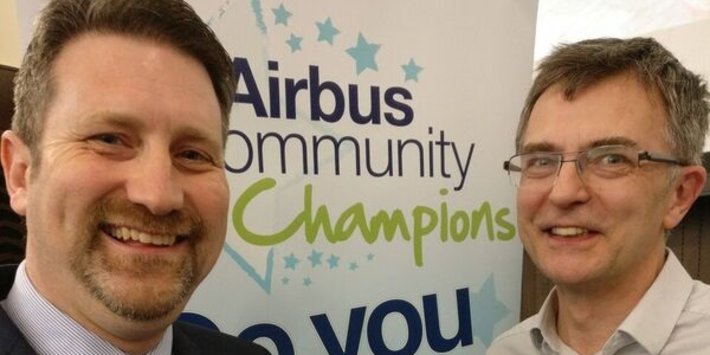 Politics Home Article | David named Community Champion by Airbus at Filton