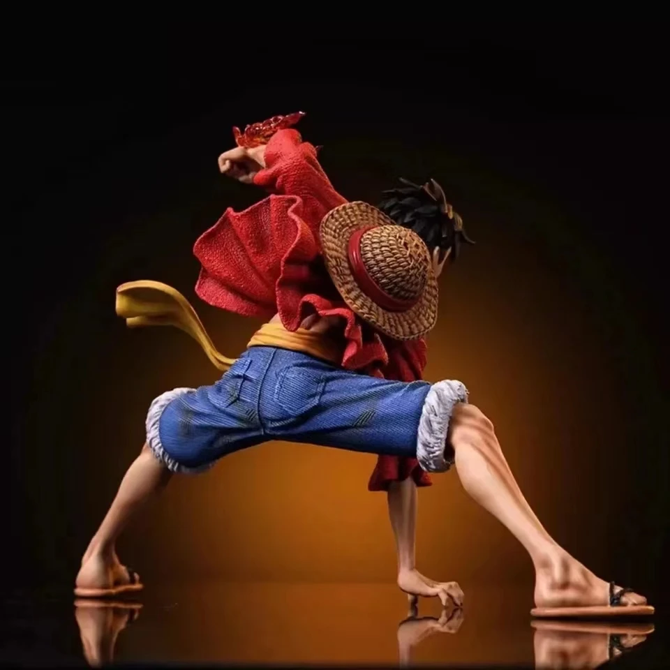 One Piece Monkey D. Luffy Figure (18cm) — Battle Style PVC Collectible ...