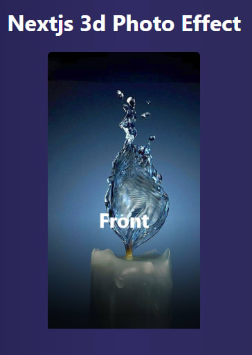 Next.js 3D Photo Effect