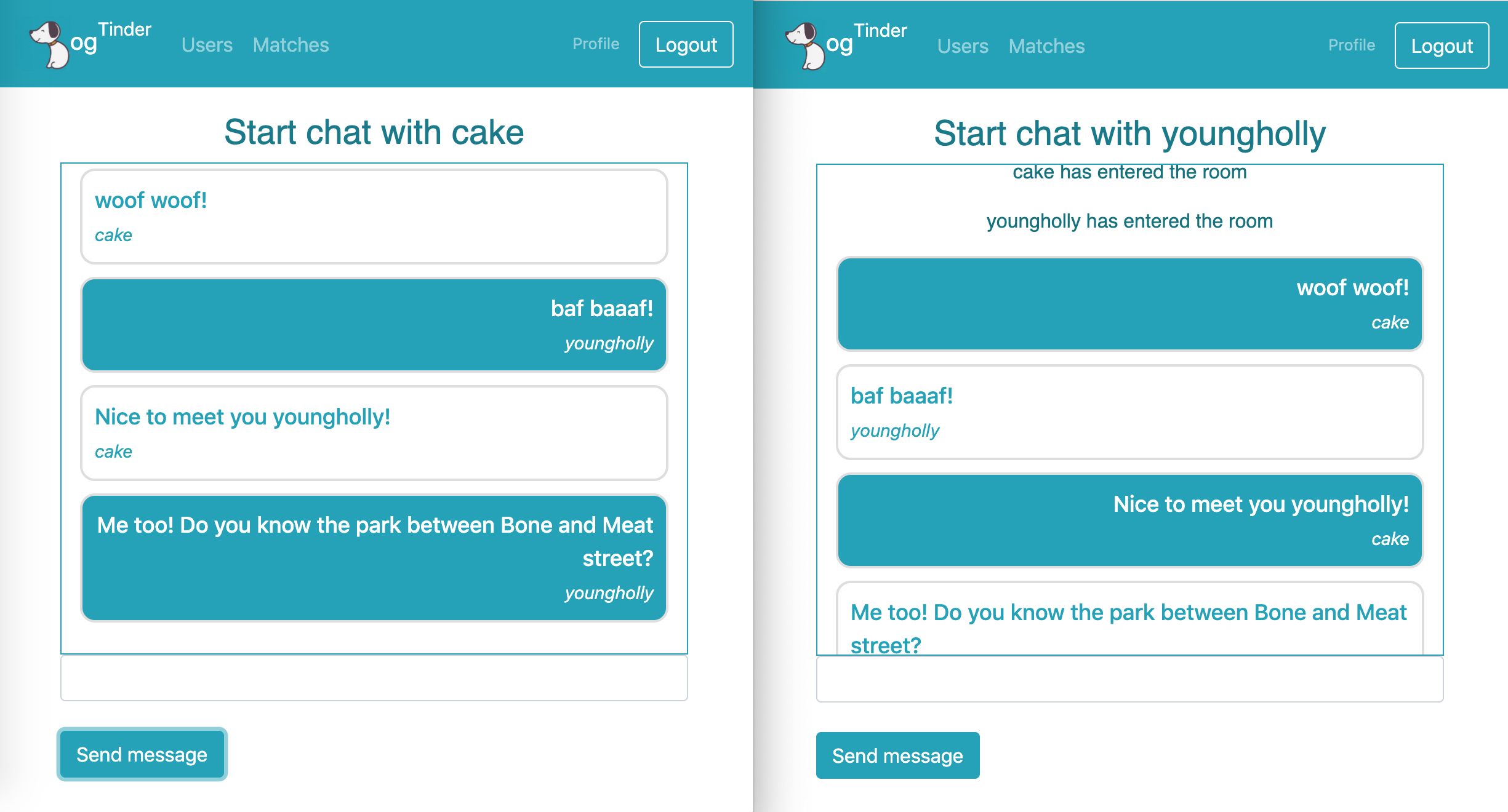 GitHub - IrynLoza/dog_tinder: Dating full stack web App for dogs