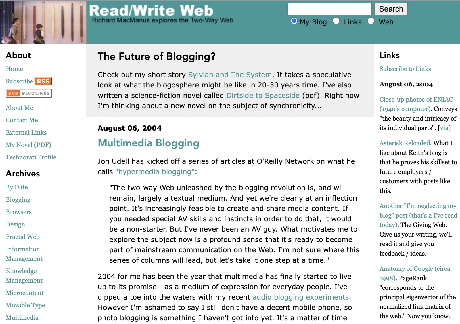 What the Internet Was Like in 2004