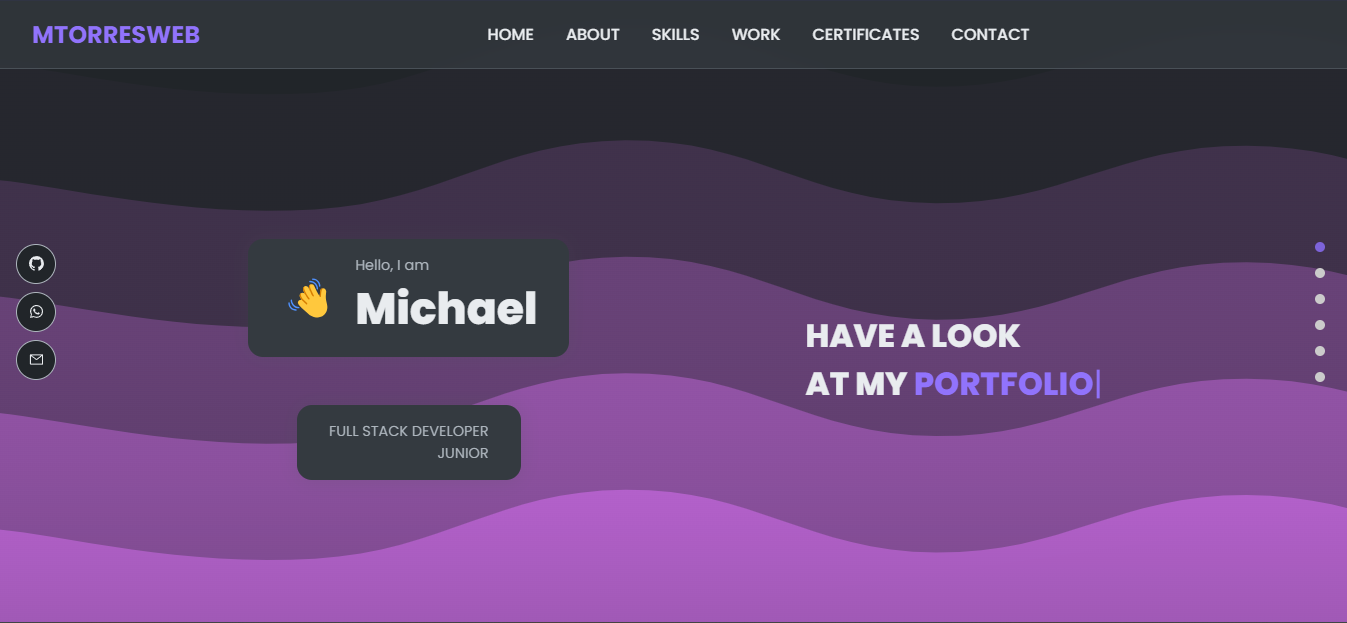 GitHub - mtorresweb/personal-portfolio: Stunning personal portfolio built with React, Sass and ...
