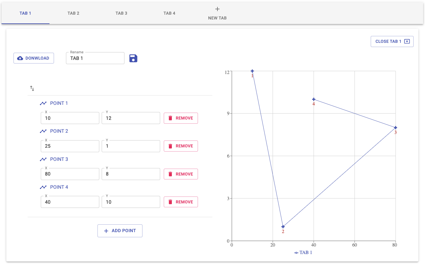 GitHub - nordend4000/points-plotter: REACT - TYPESCRIPT - MATERIAL DESIGN
