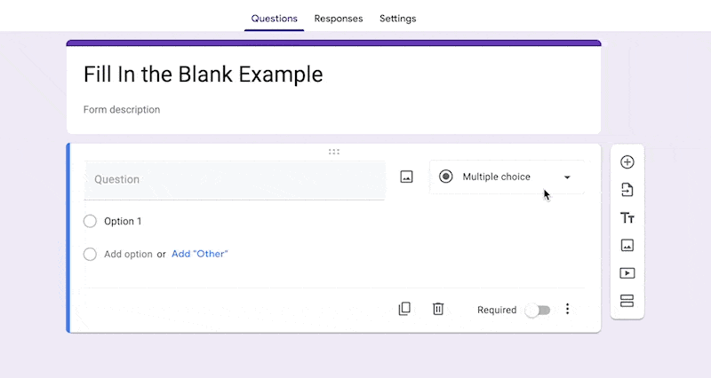 Create Fill In the Blank Questions on Google Forms in 4 Steps - Supatool