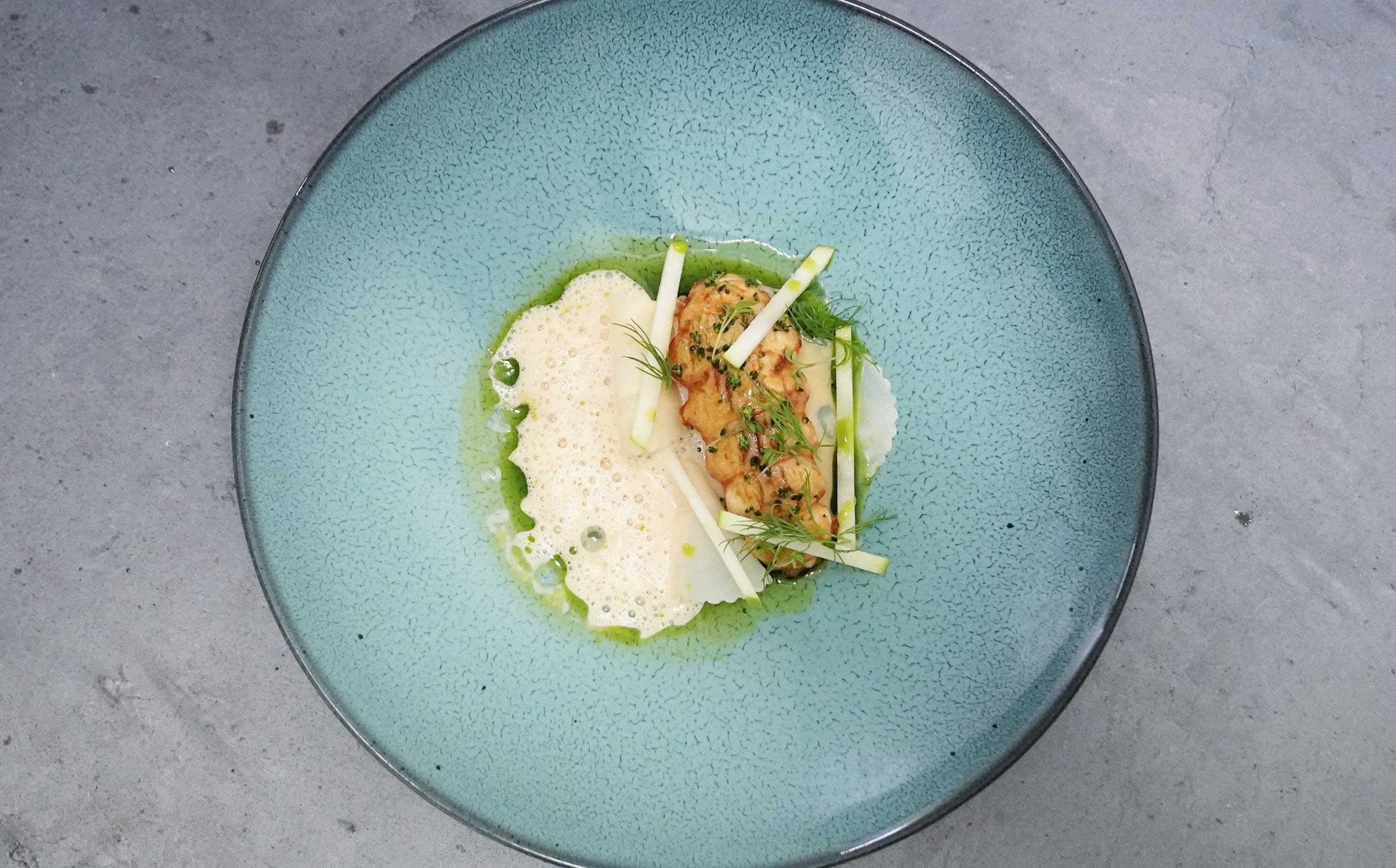 Skalldyrsuppe med glasert sjøkreps - Fersk fisk hver dag