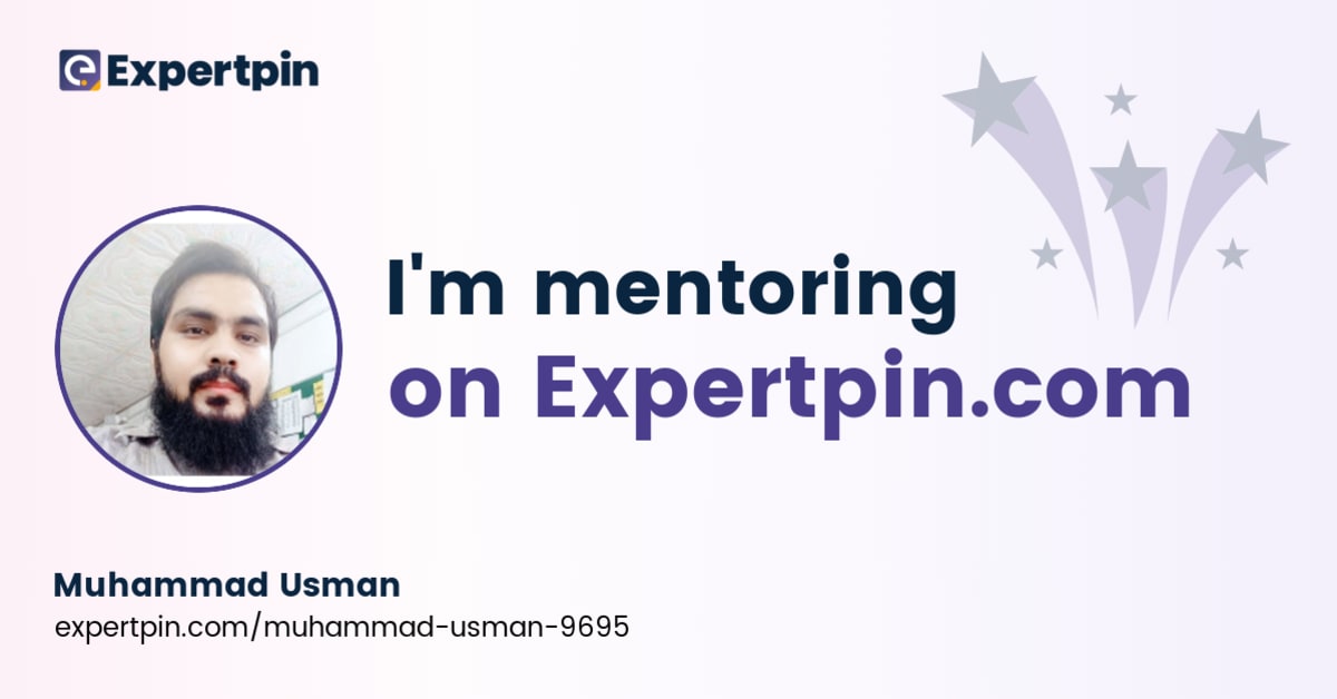 Muhammad Usman - 1:1 Meeting on Expertpin Muhammad Usman - 1:1 Meeting on Expertpin