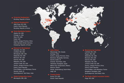Locations - North America & Worldwide - Bobcat Company