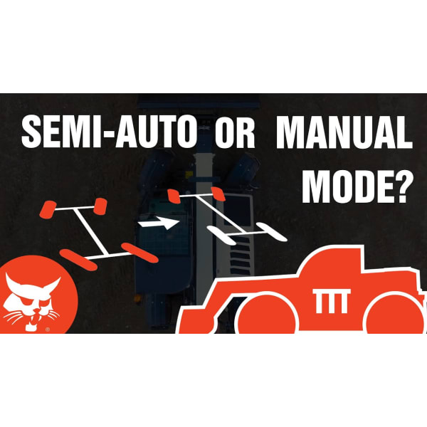 Bobcat Telehandlers: Comparing Semi-Automatic and Manual Steering Modes ...