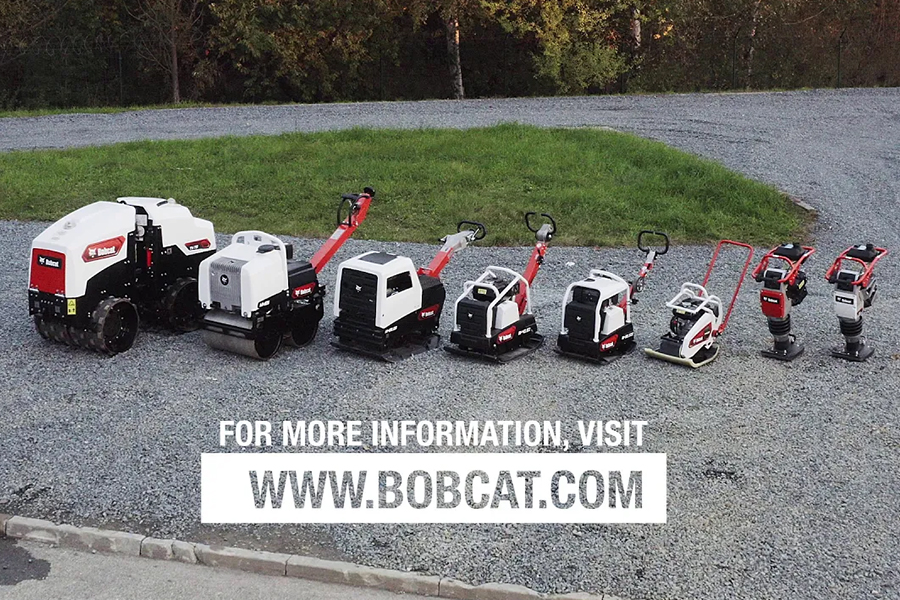 Bobcat Light Compaction in action