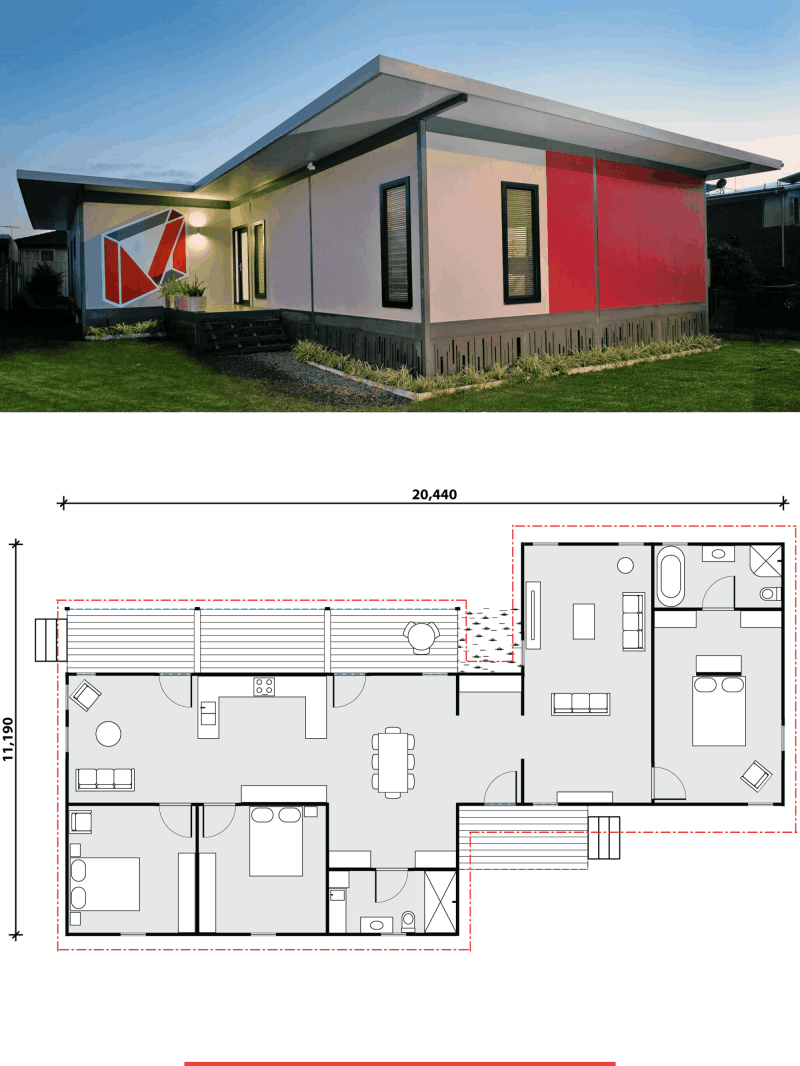 Merewether Modular Home — 138 m², 3 BR by MAAP House