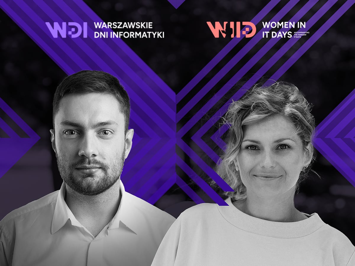 Mateusz Zając and Magdalena Owsiana at Warsaw IT Days
