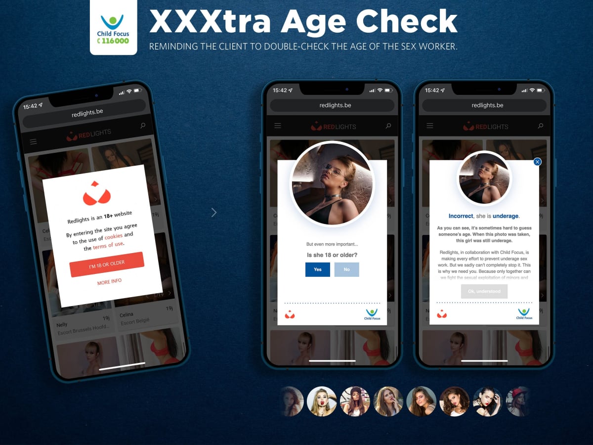 Wunderman Thompson and Child Focus double-check the age of escorts.