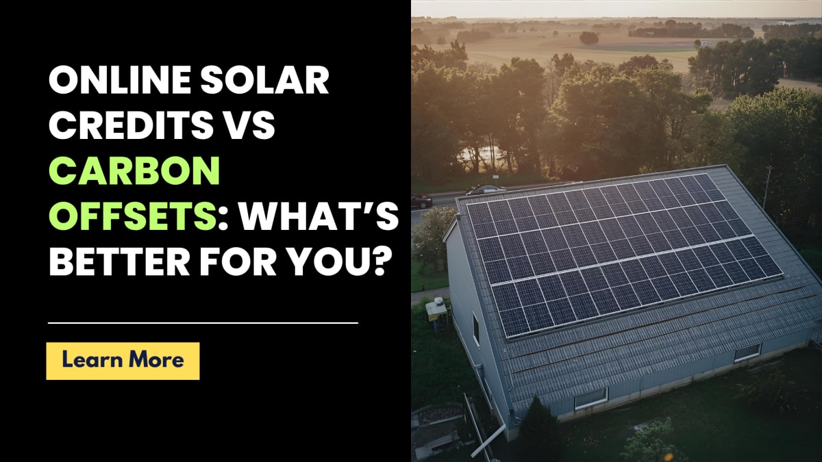 Online Solar Credits vs Carbon Offsets: What’s Better for You?