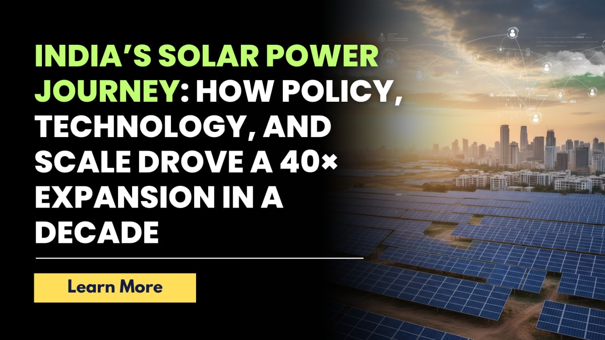 How India Achieved a 40x Solar Power Expansion in Just One Decade
