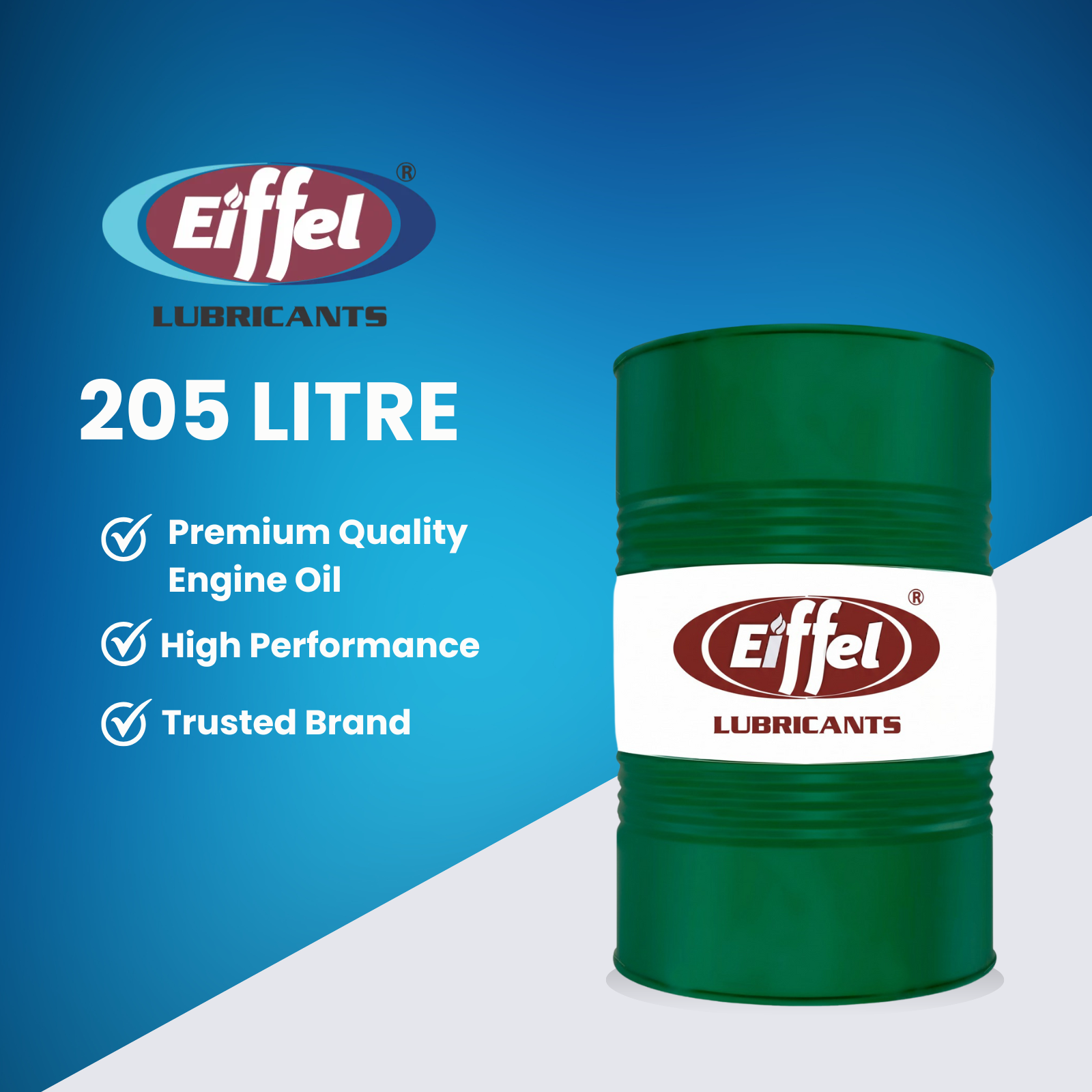 20W50 Engine Oil SL/CF 205L Drum | Eiffel Duramax