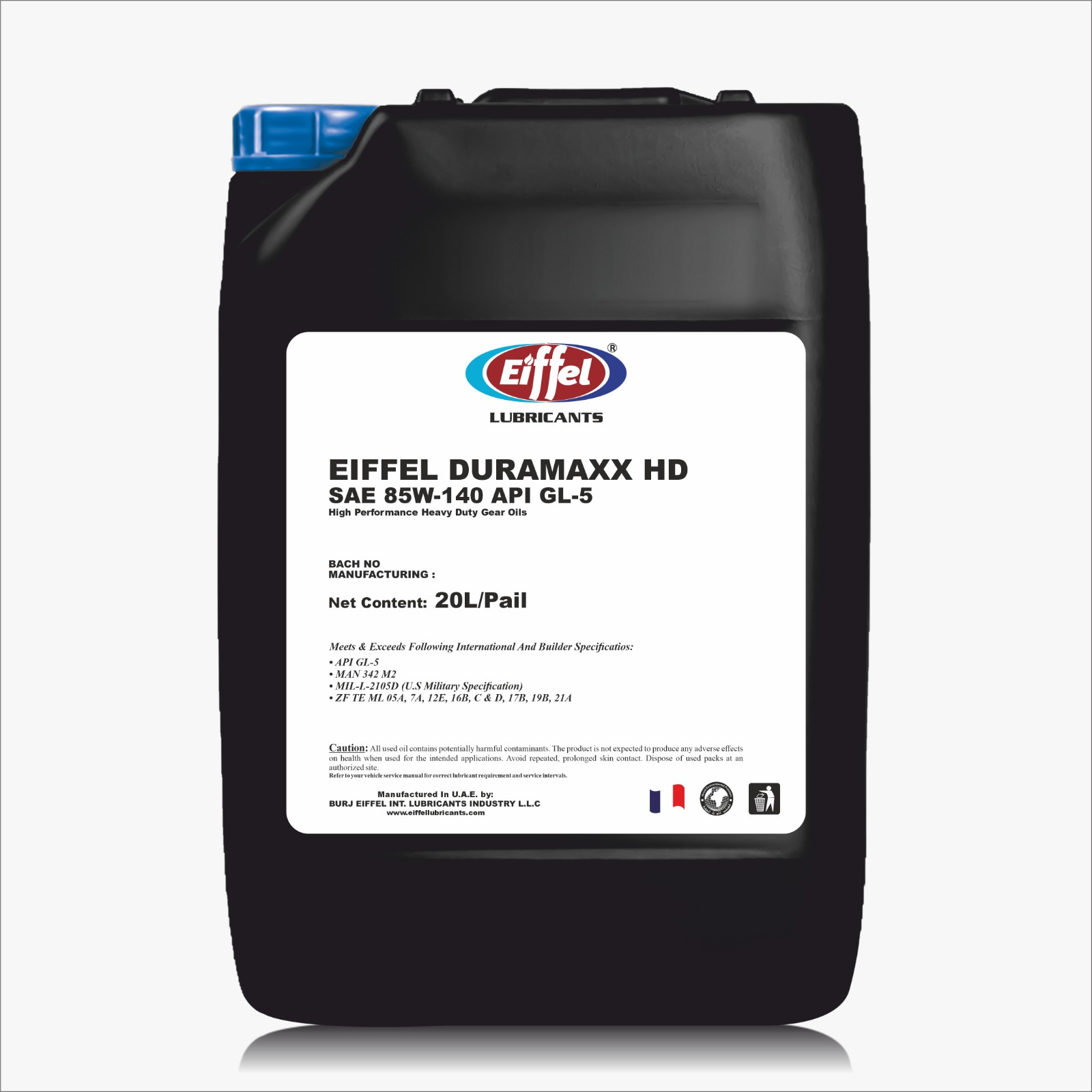 85W-140 Gear Oil GL-5 20L | Eiffel Dura Maxx HD