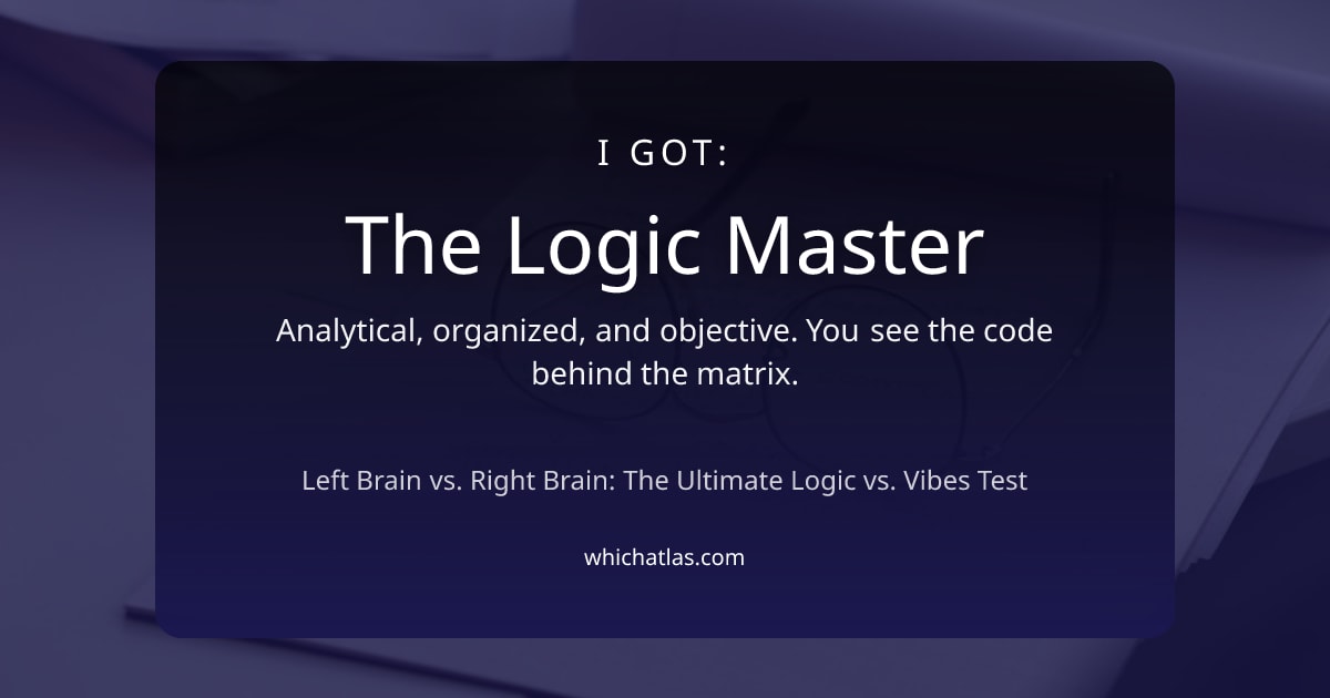 The Logic Master - Left Brain vs. Right Brain: The Ultimate Logic vs ...