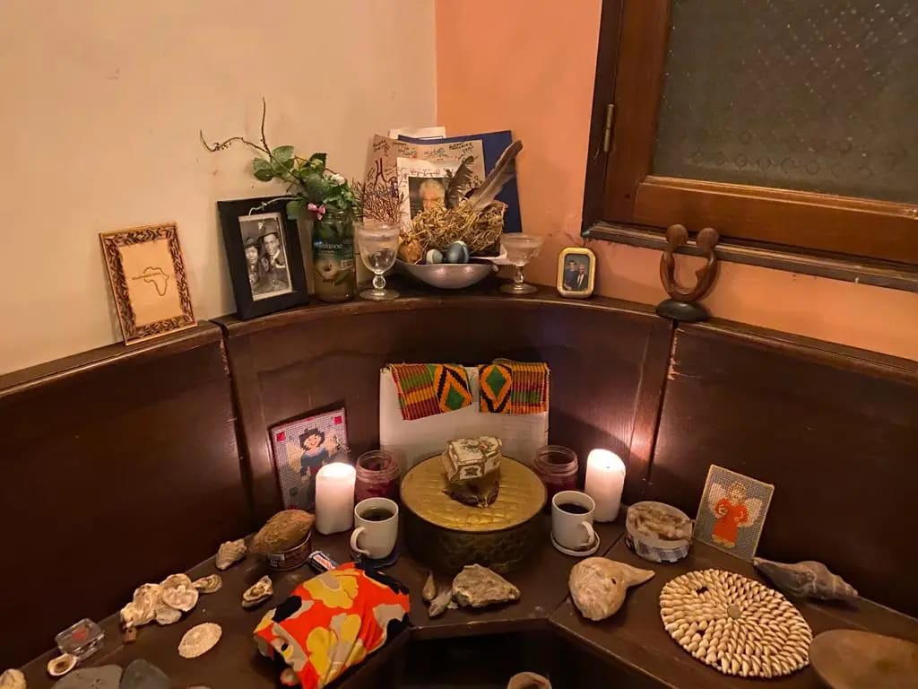 African Ancestral Altar: Rituals and Offerings