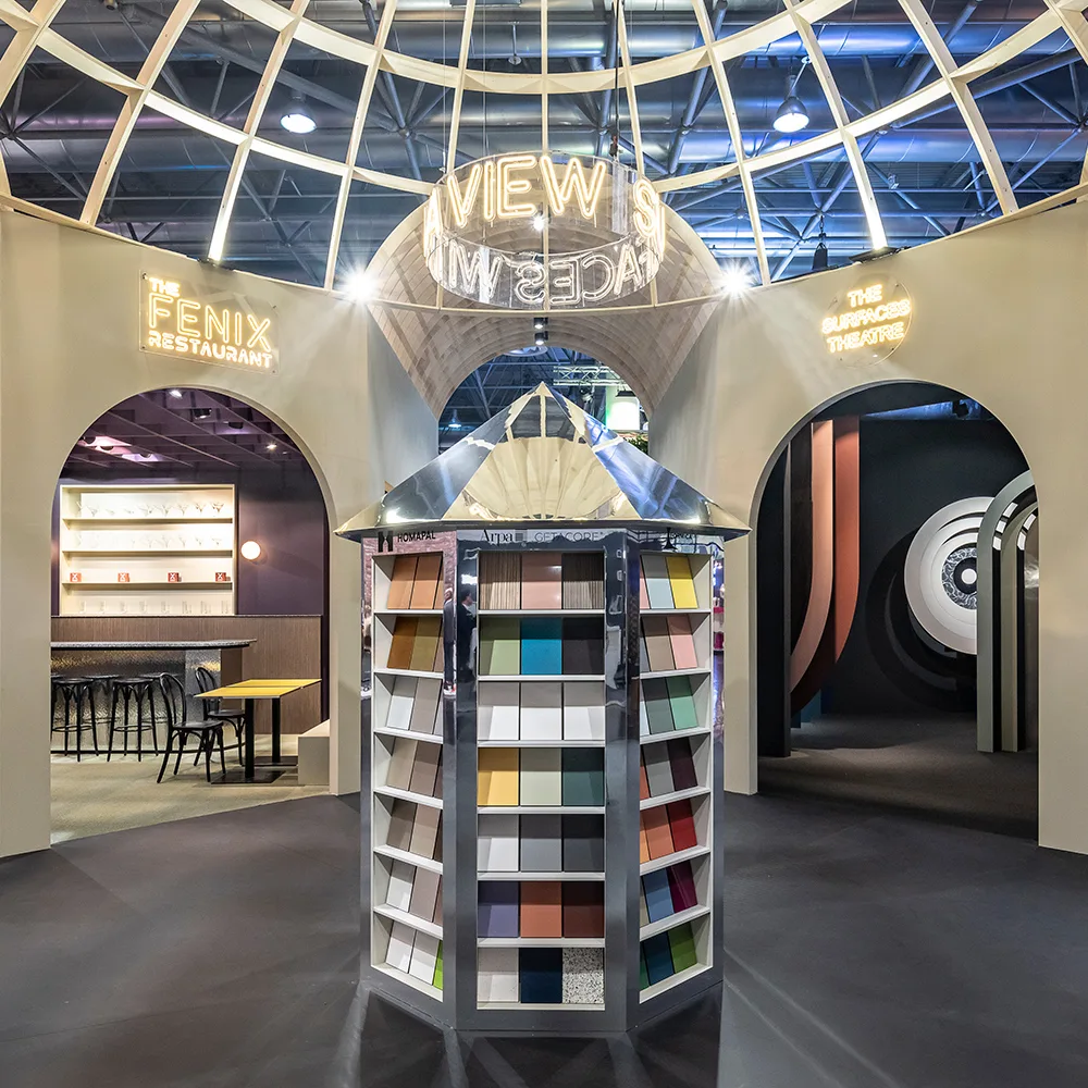 FENIX Formica laminate and Homapal at EuroShop 2023 with Surfaces with ...