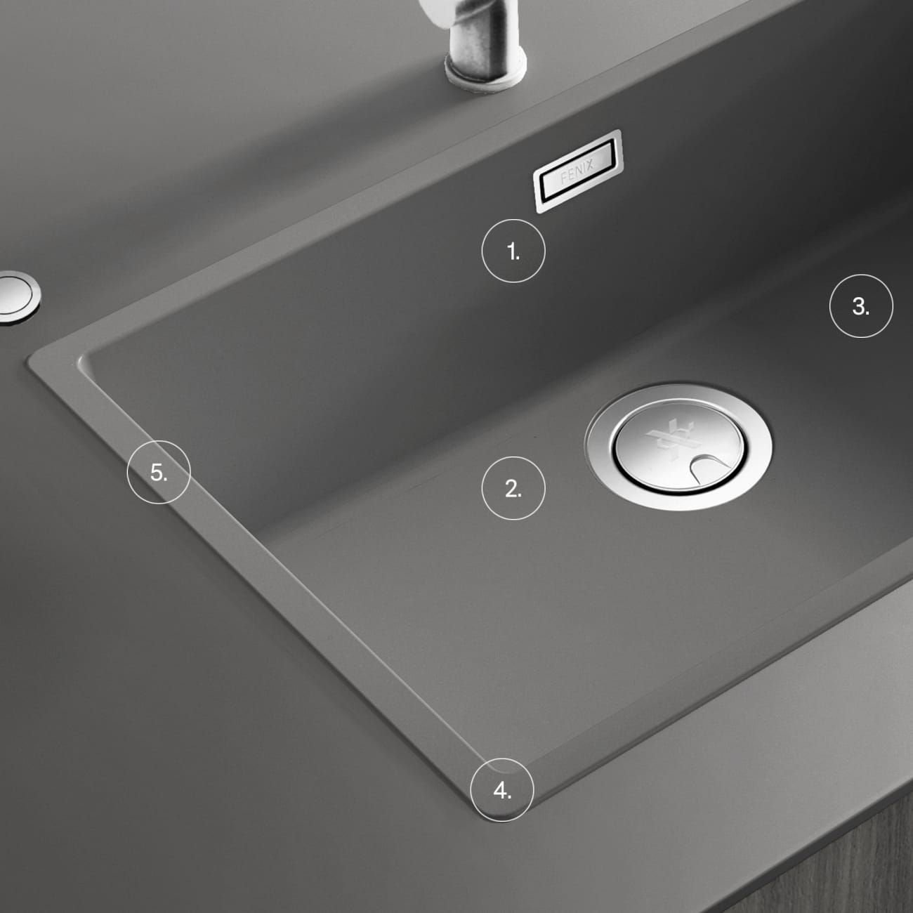 Kitchen sinks | FENIX materials and solutions for interior design