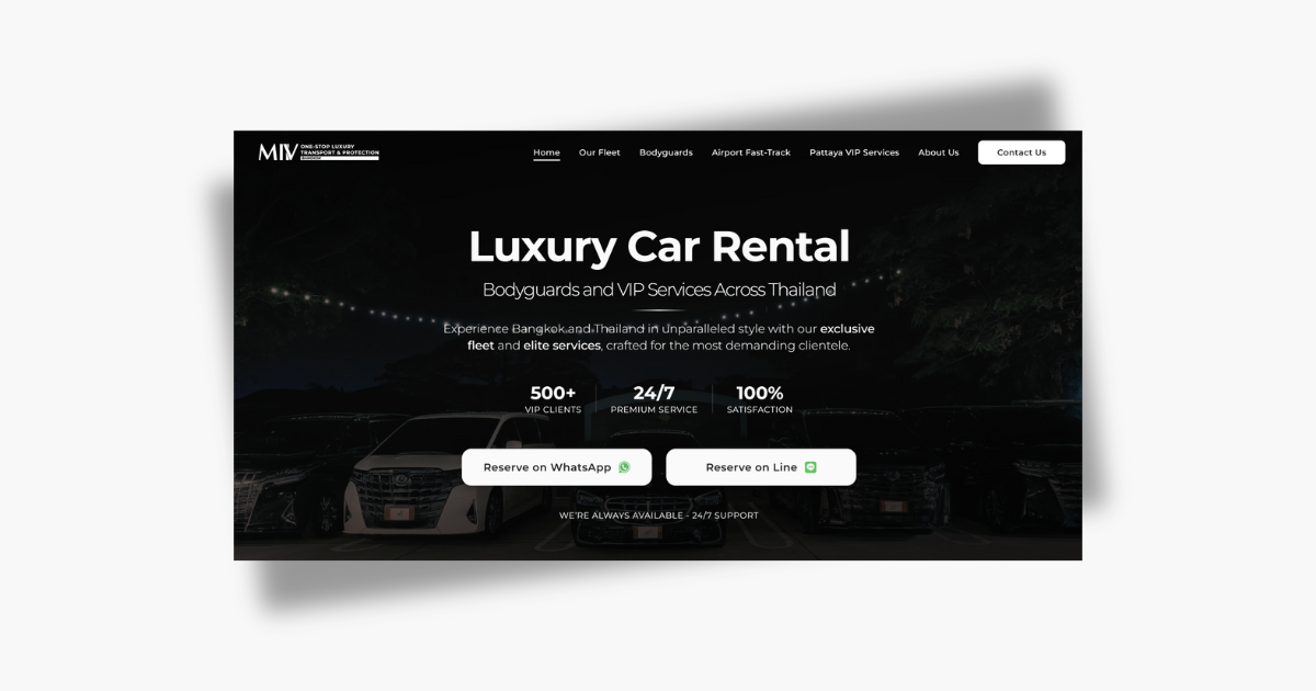 VIP Travel Services in Bangkok | MIIV Thailand