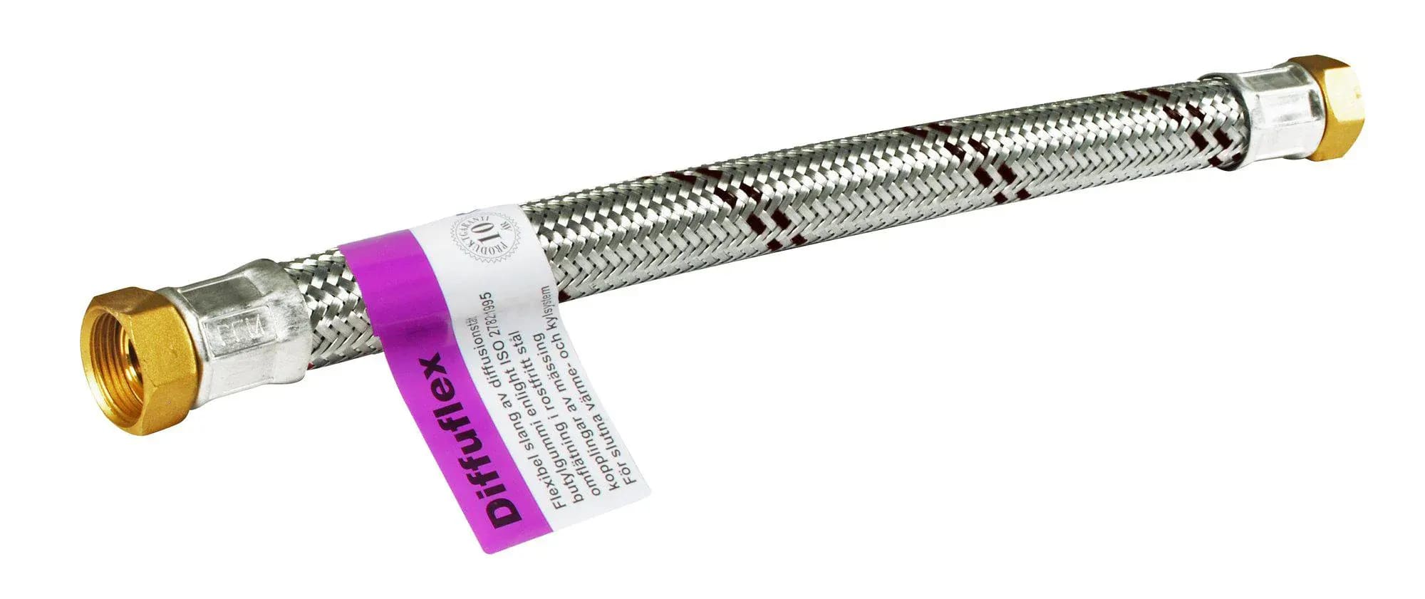 Fleksislange diffusjonstett for varme, 3/4 " innv./innv. gjenger, 1000 ...