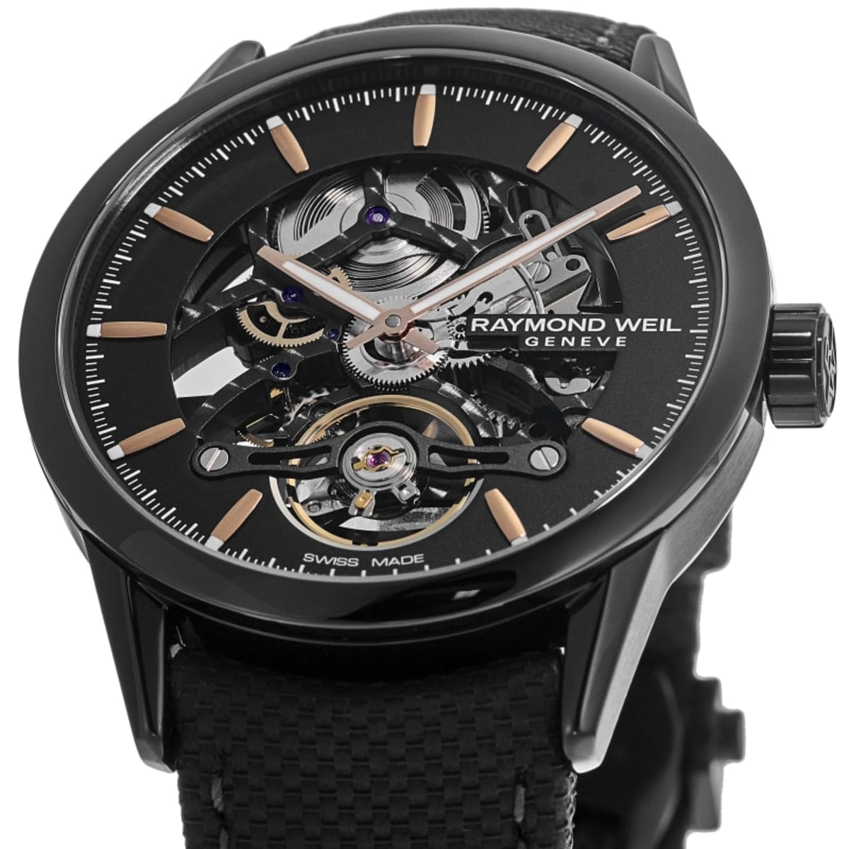 Raymond Weil Freelancer Automatic Black Skeleton Dial Black Raymond Weil Freelancer Automatic Black Skeleton Dial Black