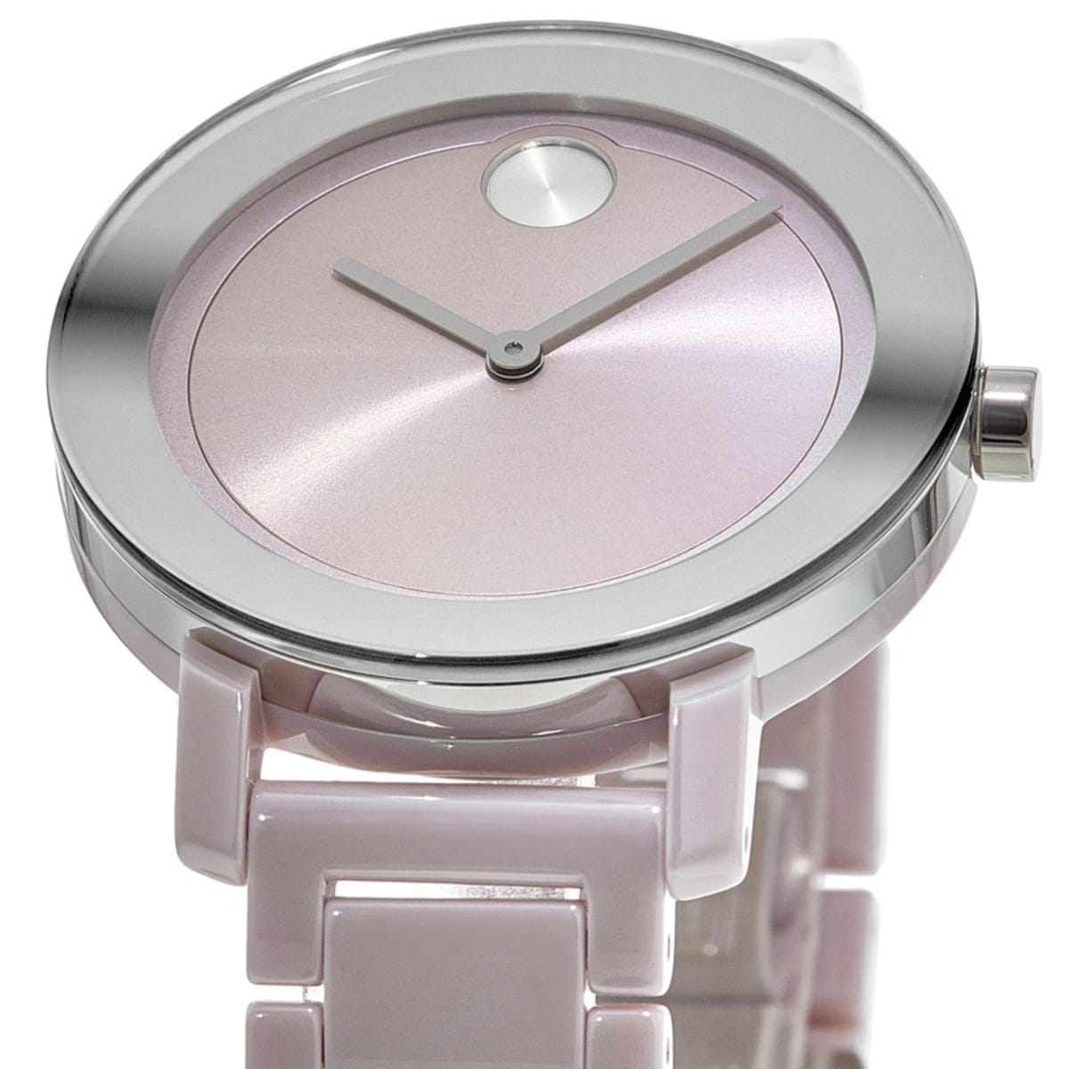 Movado Bold Evolution Blush Ceramic Women's Watch 3600709