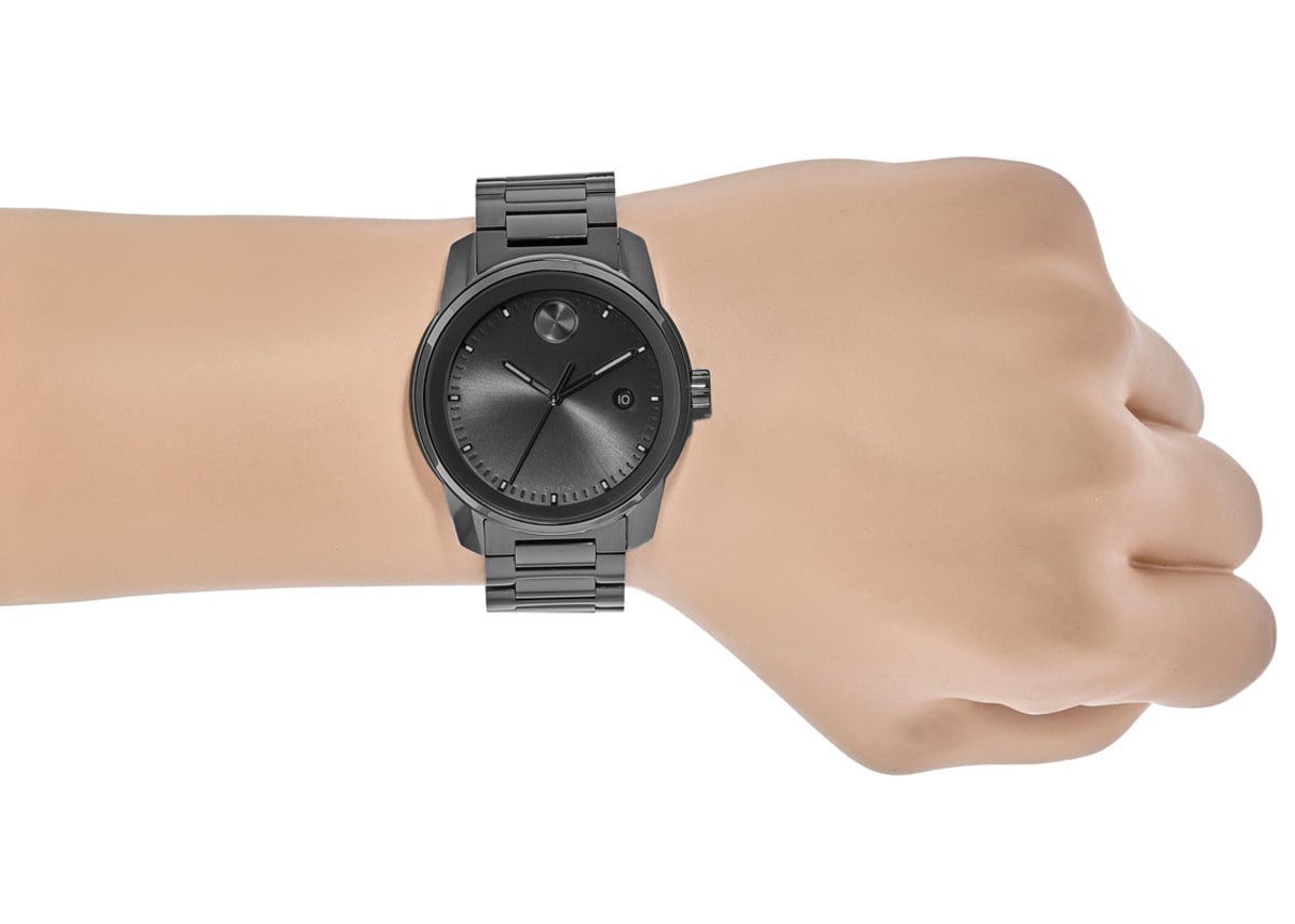 Movado Bold Verso Grey Dial Gunmetal Steel Men's Watch 3600736