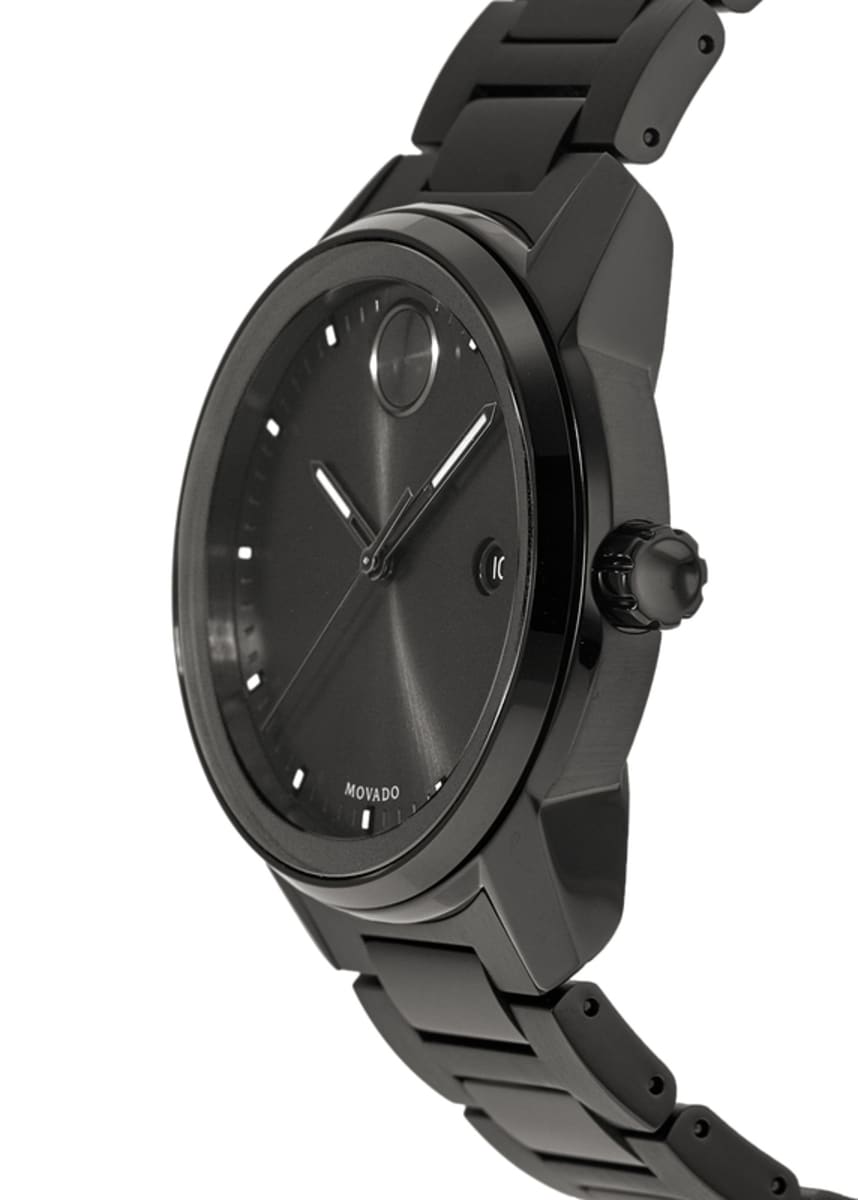 Movado Bold Verso Grey Dial Gunmetal Steel Men's Watch 3600736