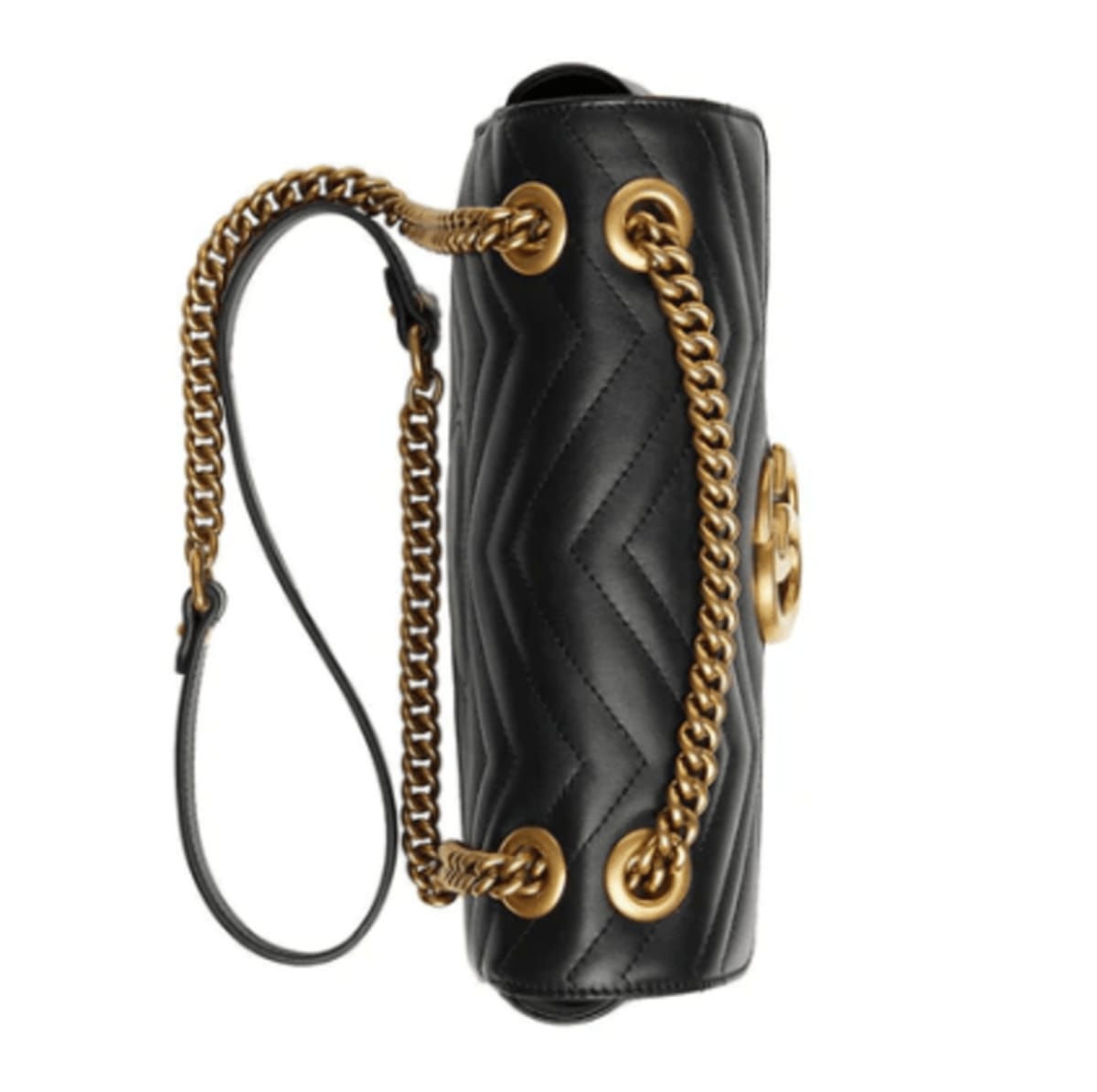 Gucci GG Marmont Small Black Leather Women's Shoulder Bag Gucci GG Marmont Small Black Leather Women's Shoulder Bag