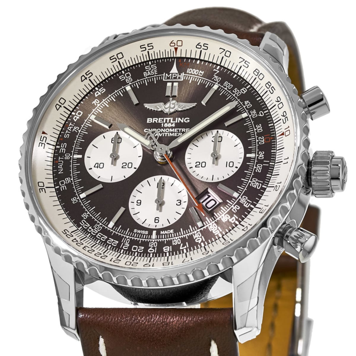 Breitling Navitimer B03 Chronograph Rattrapante 45 Bronze Dial Brown ...