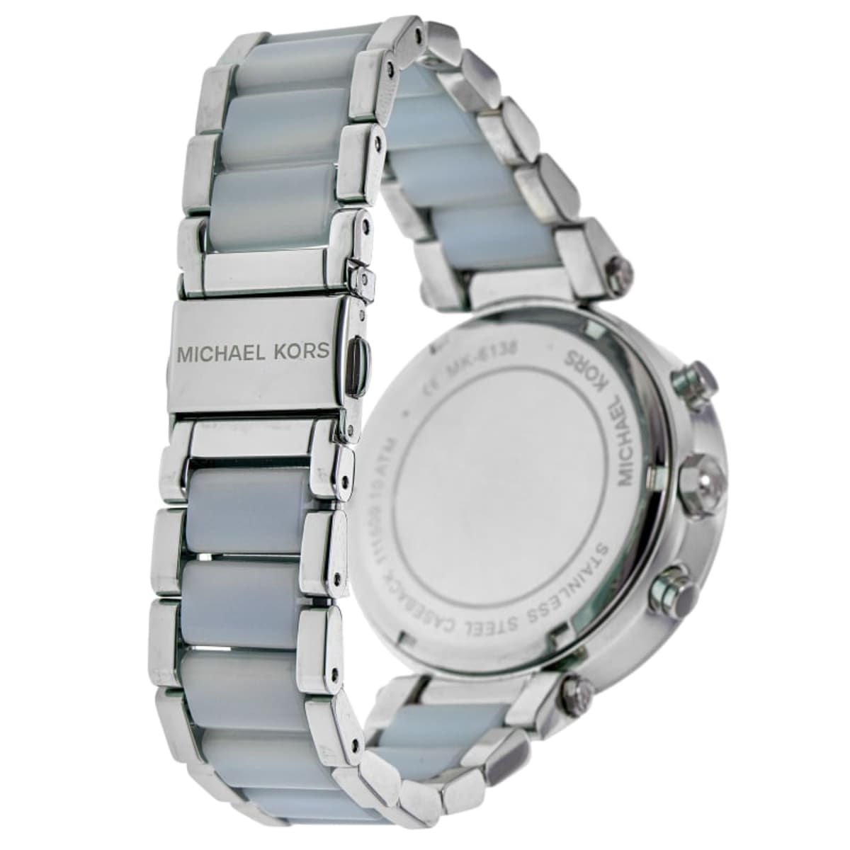 Michael Kors Chronograph Parker Chambray Women's Watch MK6138-SD Michael Kors Chronograph Parker Chambray Women's Watch MK6138-SD