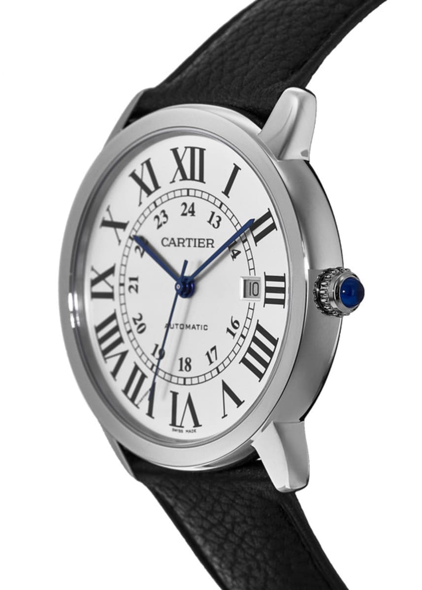 Cartier Ronde Solo Automatic 42mm Leather Strap Men's Watch WSRN0022