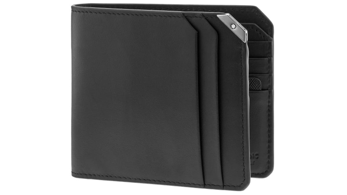 Montblanc Urban Spirit 8cc Black Leather Wallet 114667 | WatchMaxx