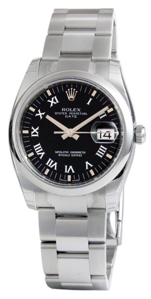 Rolex Oyster Perpetual Date Men's Watch 115200-BKRO | WatchMaxx.com