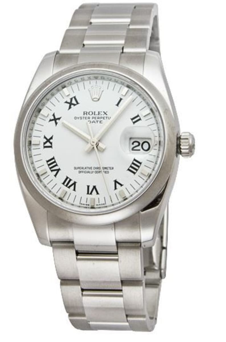 Rolex Oyster Perpetual Date Men's Watch 115200-SIRO | WatchMaxx.com