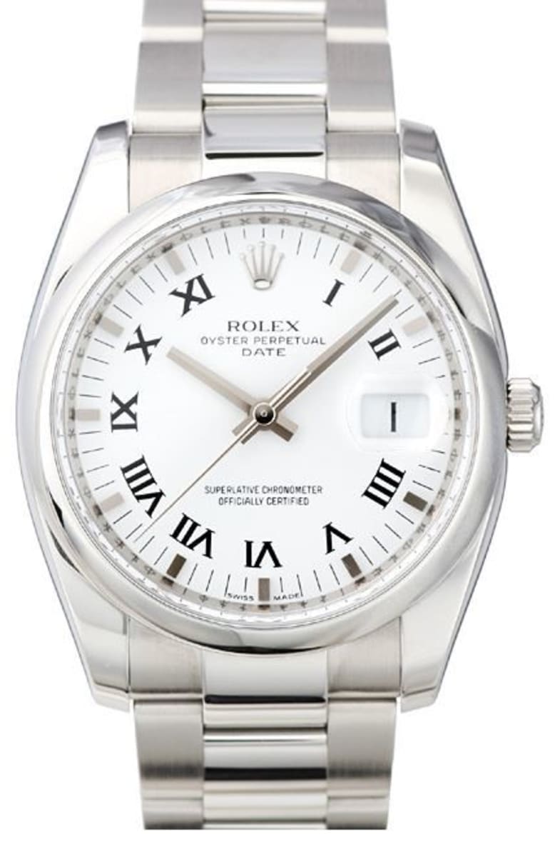 Rolex Oyster Perpetual Date Men's Watch 115200-WHRO | WatchMaxx.com