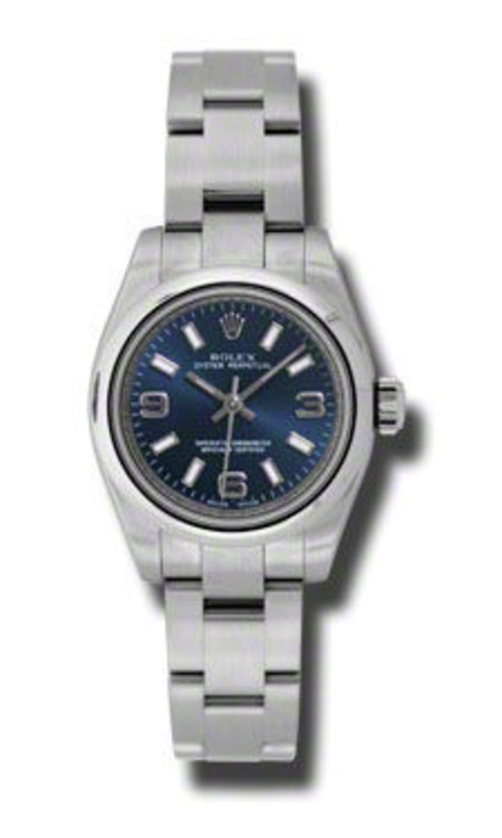 Rolex Oyster Perpetual No-Date Women's Watch 176200-BLAO