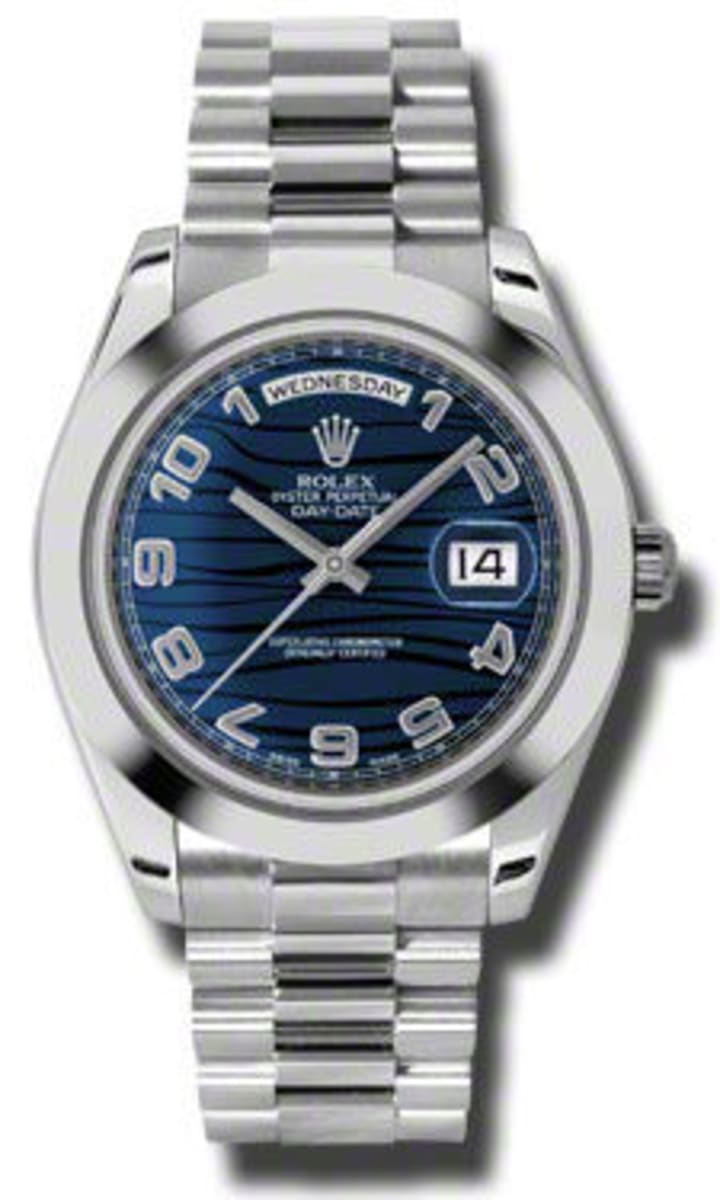 Rolex Day Date II Men's Watch 218206-BLAPR | WatchMaxx.com