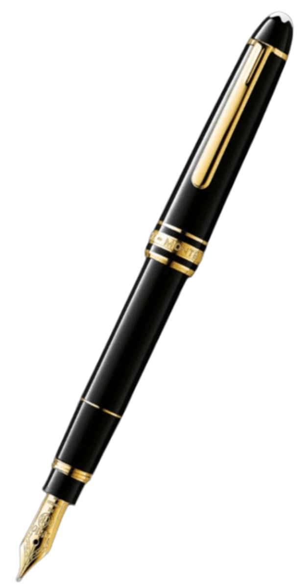 Montblanc Meisterstuck Mozart Black Resin 14K Gold Nib 114 Fountain Pen ...