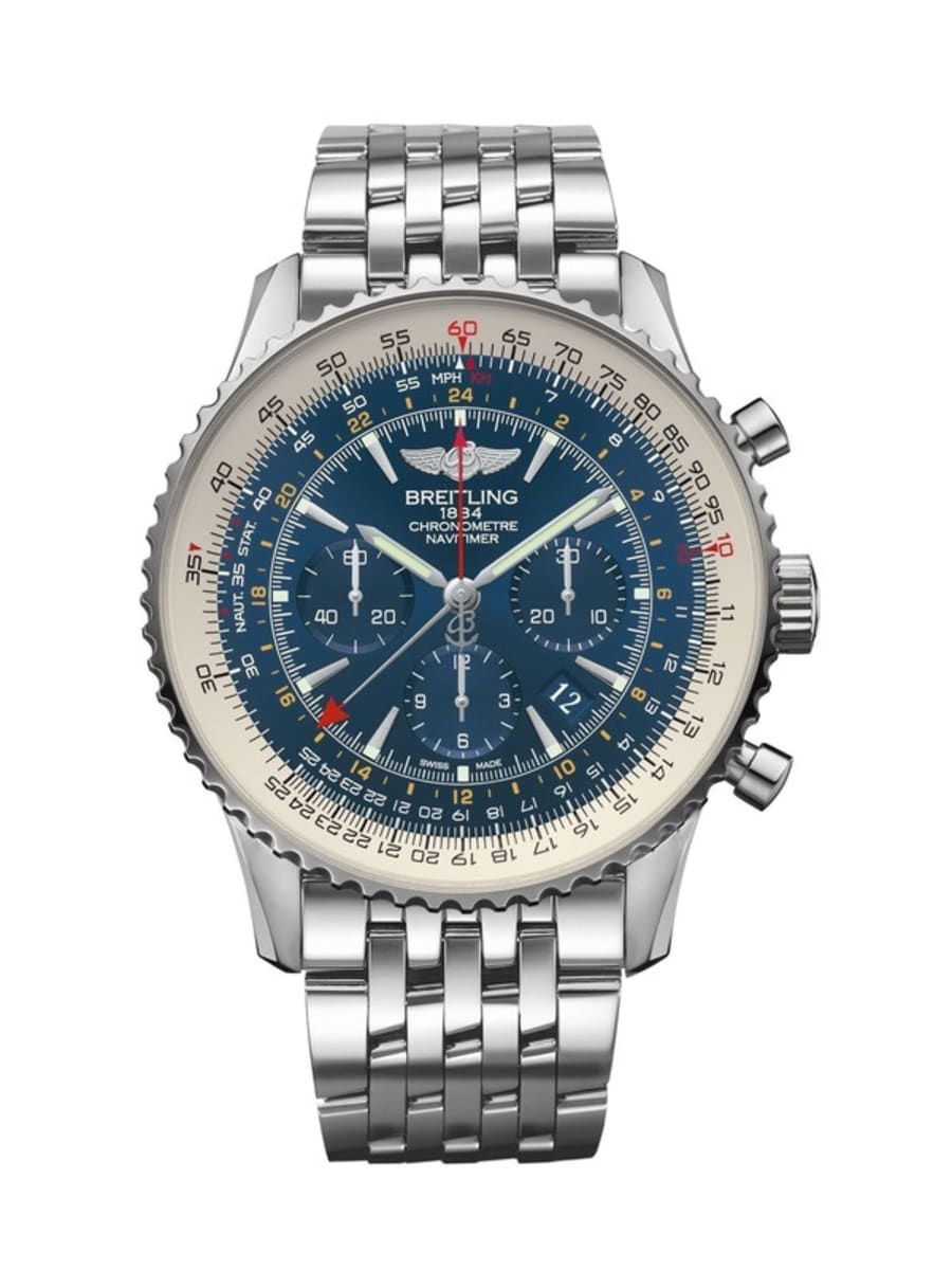 Breitling Navitimer GMT Men's Watch AB04411A/C937-453A | WatchMaxx