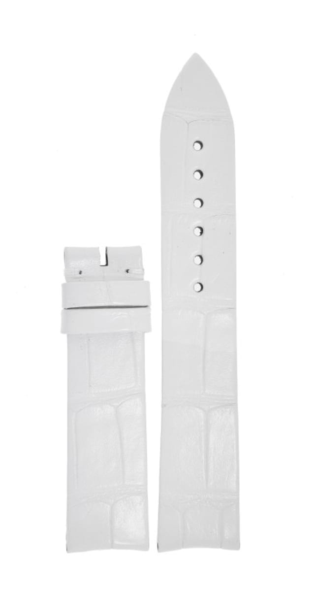 Piaget White Alligator Leather Strap BAL9946 | WatchMaxx