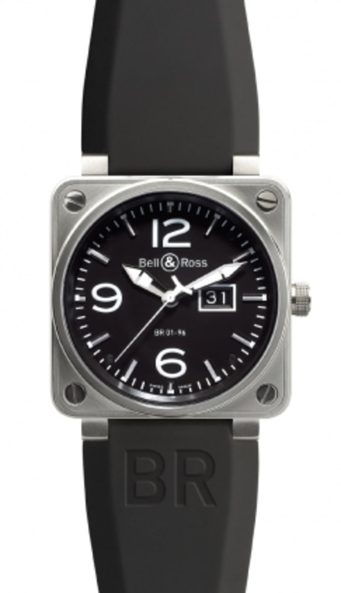 Bell & Ross Aviation Big Date 46mm Men's Watch BR01-96-Grande-Date