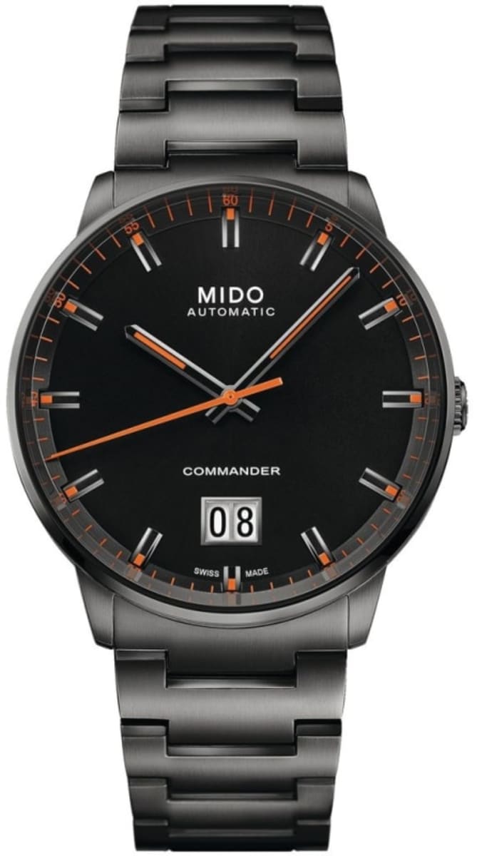 Mido Commander Big Date Black Dial Grey Steel Men's Watch M021.626.33 ...
