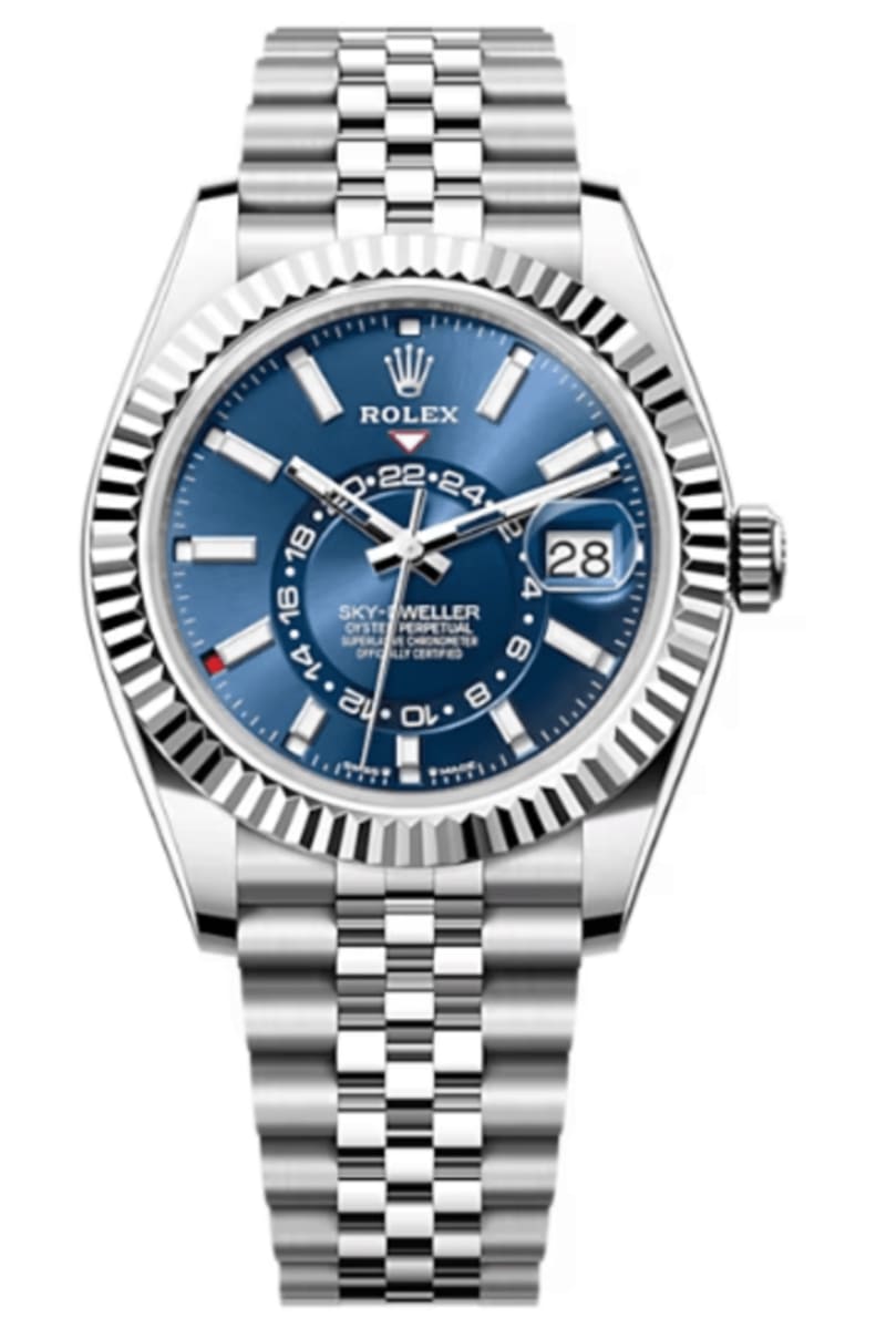 Rolex Sky-Dweller White Rolesor Blue Dial Jubilee Men's Watch M336934-0006