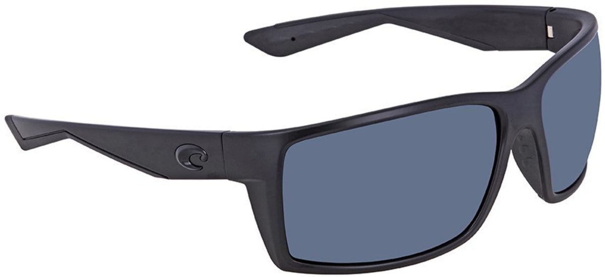 Costa Del Mar Reefton Black Plastic Wraparound Unisex Sunglasses RFT 01 OGP