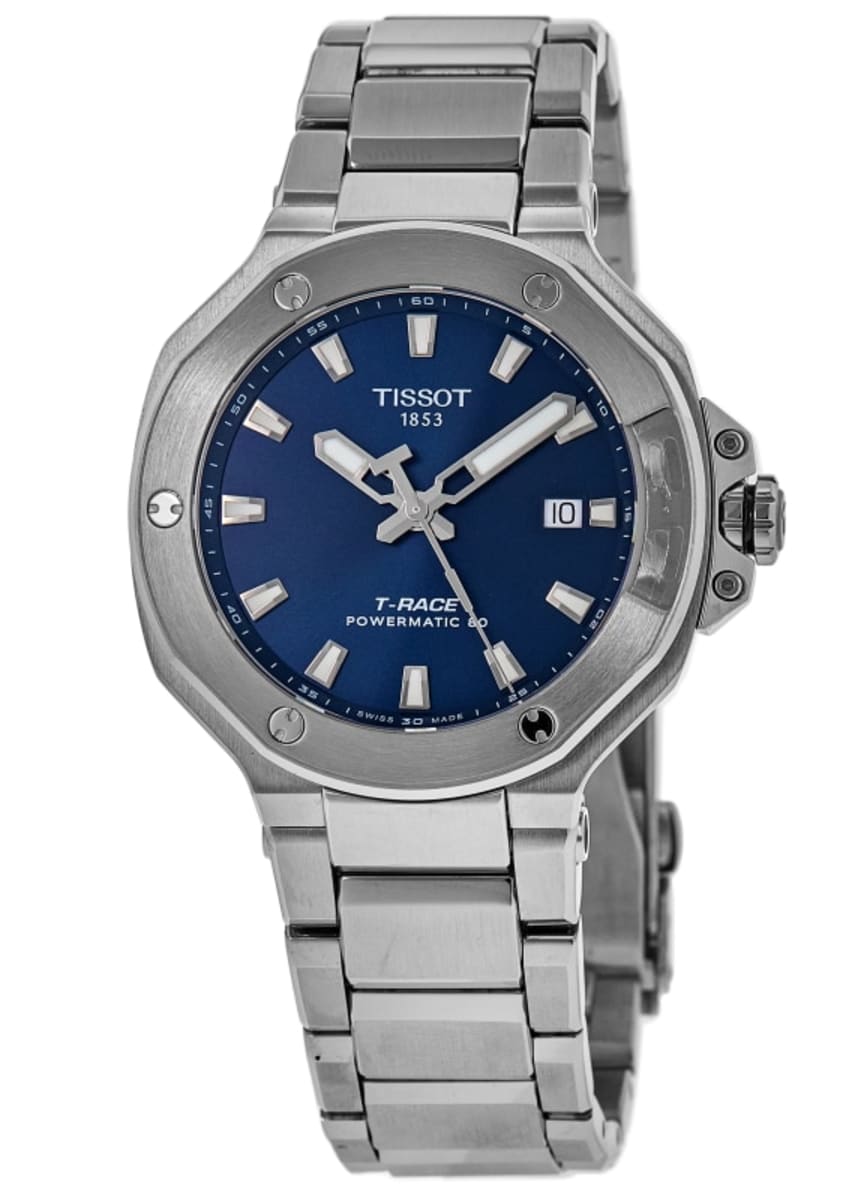 Tissot T-Sport T-Race Powermatic 80 Automatic Blue Dial Steel Men's ...