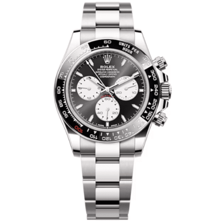 Rolex Cosmograph Daytona White Gold Black and White Dial Black Bezel ...