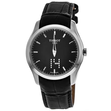 Tissot Couturier Quartz Black Dial Leather Strap Men's Watch T035.446.16.051.01